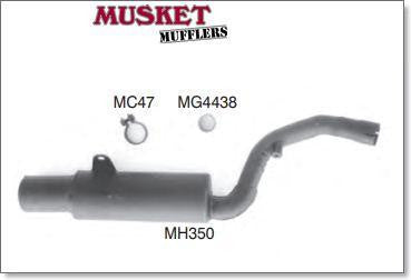 Honda ATC350 Racing Sports Muffler / Silencer | Musket Mufflers